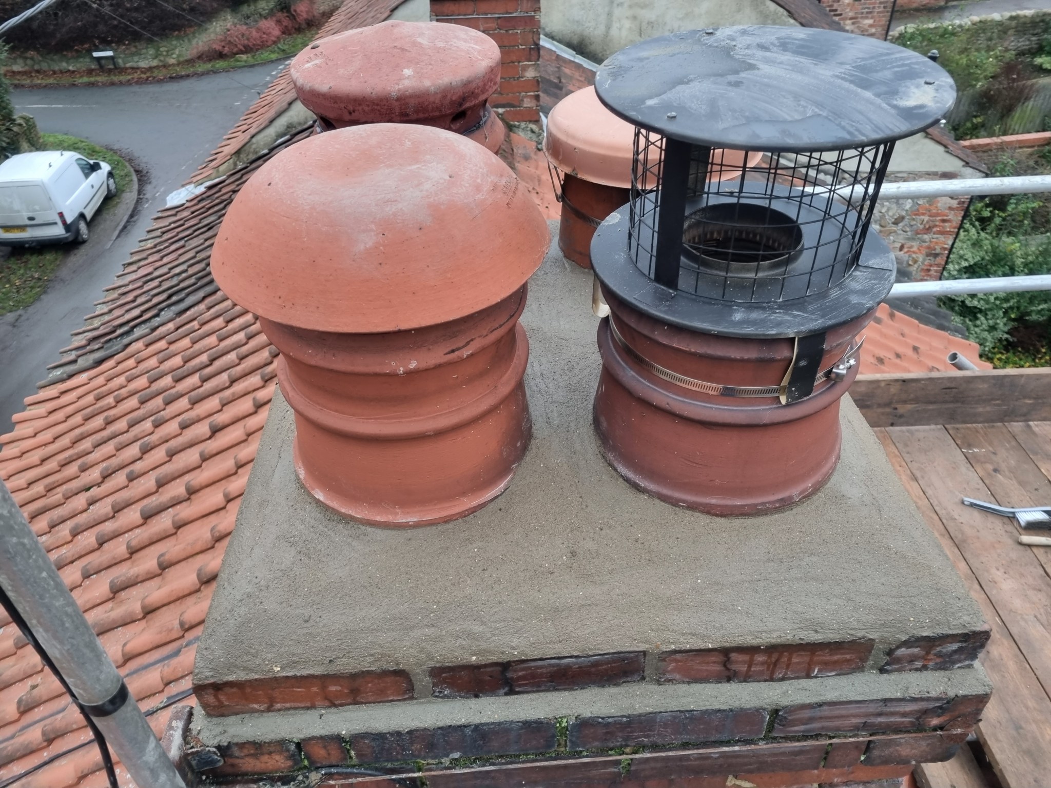 Chimney flaunching – Screw it!